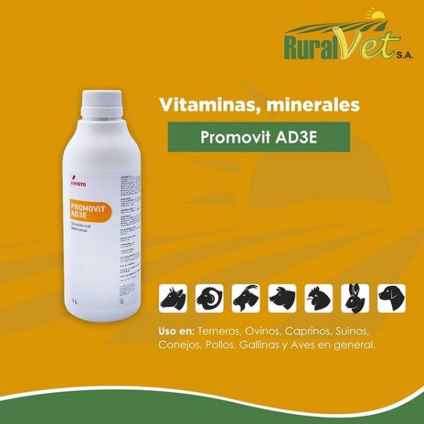 PROMOVIT AD3 E - Vitamínico - Ruralvet S.A: Productos Veterinarios en ...