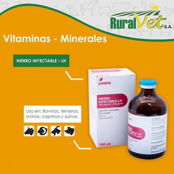 HIERRO INYECTABLE – LH - Ruralvet S.A: Productos Veterinarios en Paraguay